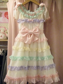 Angelic Pretty しゃぼん玉ワンピース イエロー|レディース Angelic Pretty しゃぼん玉ワンピース イエロー|レディース