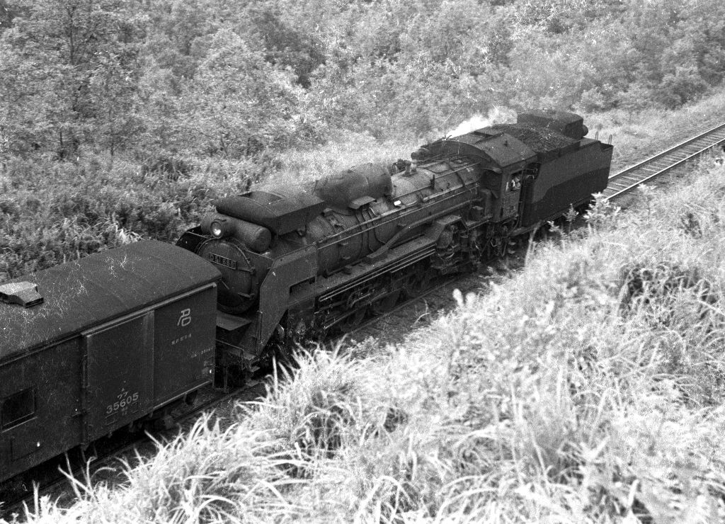 D51668 後補機で大畑ループを下る : チャーリーマイクの蒸気機関車