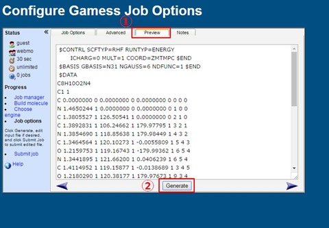 WebMOを分子描画ソフトとして利用する方法 : PC CHEM BASICS.COM