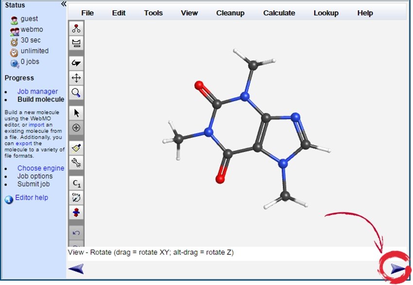WebMOを分子描画ソフトとして利用する方法 : PC CHEM BASICS.COM
