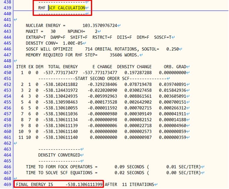 SCF計算と構造最適化計算の違いって何？ : PC CHEM BASICS.COM