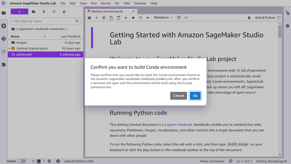 Amazon SageMaker Studio LabでPsi4を利用する方法 : PC CHEM BASICS.COM