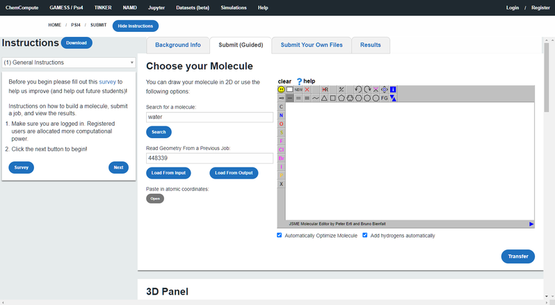 クラウド環境でPsi4を実行できる「Chem Compute」 : PC CHEM BASICS.COM