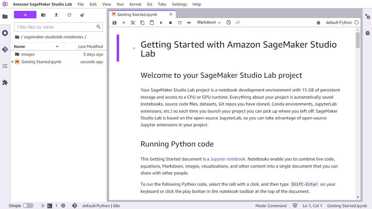 Amazon SageMaker Studio Labで無料の機械学習環境の構築 : PC CHEM BASICS.COM