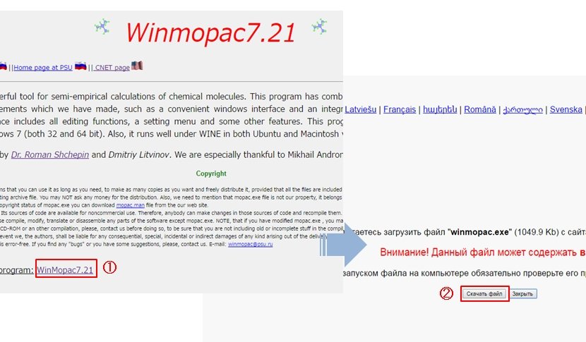 MOPACの入手とインストール方法 : PC CHEM BASICS.COM