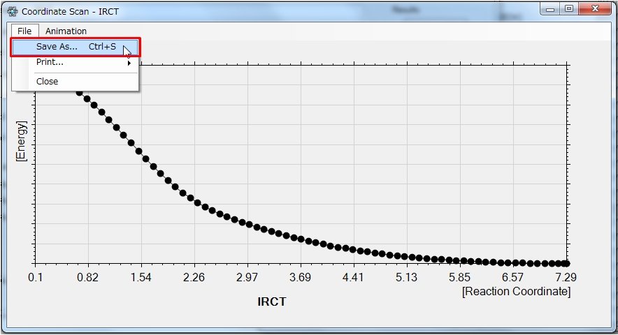 IRC計算の結果をグラフ化してみよう : PC CHEM BASICS.COM