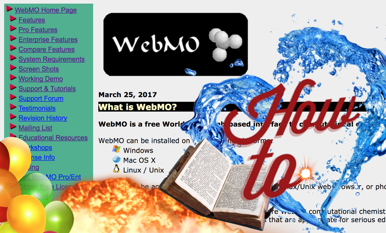開いて5秒で計算化学！！WebMO！！ : PC CHEM BASICS.COM