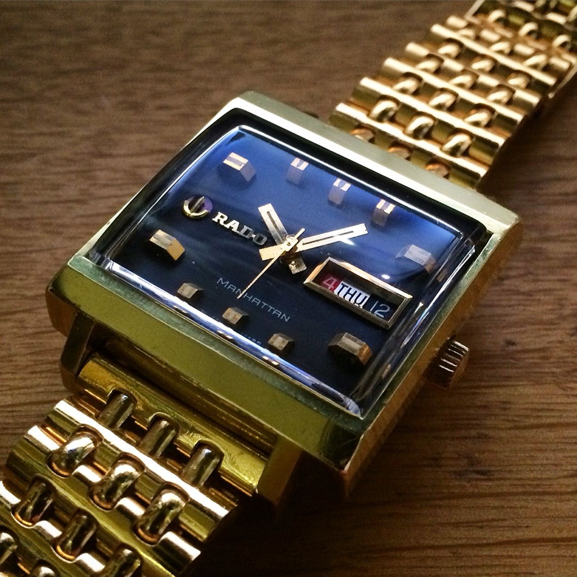 RADO Manhattan(Gold with Black Dial) [The Manhattans feat RADO Manhattan(Gold with Black Dial) [The Manhattans feat