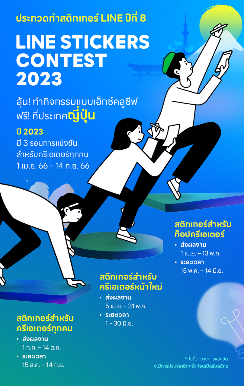 LINE STICKERS CONTEST 2023 ลุ้นทำกิจกรรมสุดเอ็กซ์คลูซีฟฟรี ที่ประเทศ ...