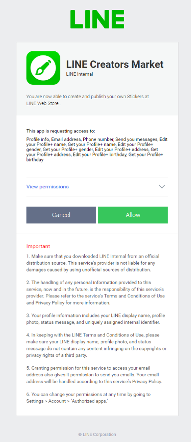 Registering as a creator : LINE Creators Market Manual