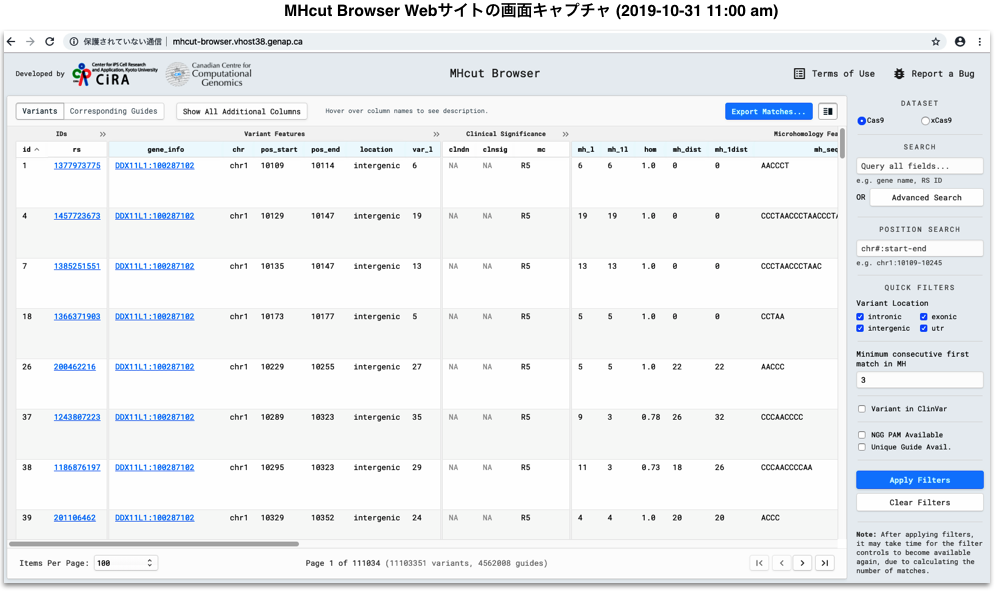 MMEJ配列随伴ヒト遺伝子欠損変異を同定し、CRISPR-Cas9編集MMEJ修復を介して疾患モデル細胞を作出 : crisp_bio