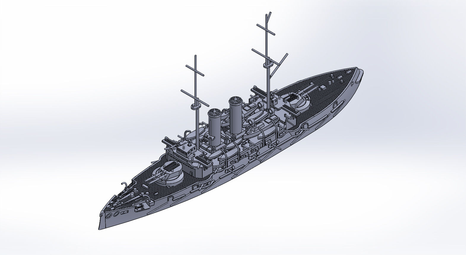 1/2000 戦艦三笠 原型製作記(その9) : DAMEYA@1/144 1/2000 戦艦三笠 原型製作記(その9) : DAMEYA@1/144