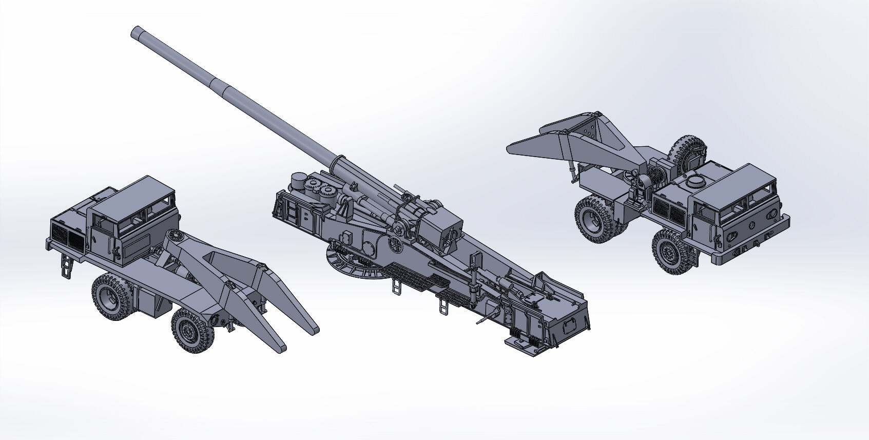 DAMEYA＠1/144:1/144 M65 280mmカノン砲、原型製作記⑤