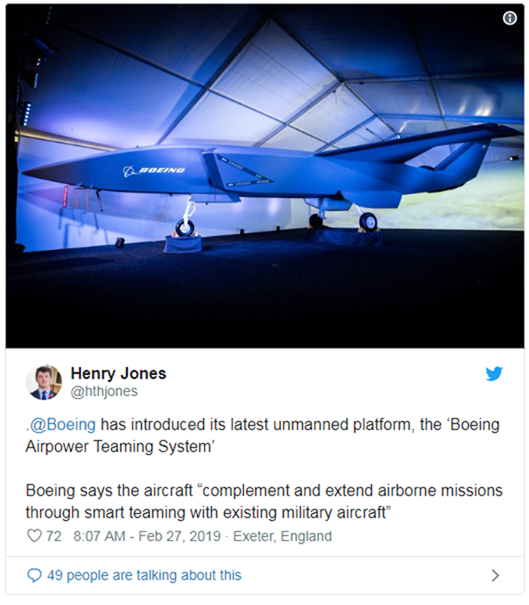 オーストラリア空軍向け ボーイング新随伴型AI無人戦闘機 Boeing UACV ”ATS” : Ddogのプログレッシブな日々＠ライブドアブログ