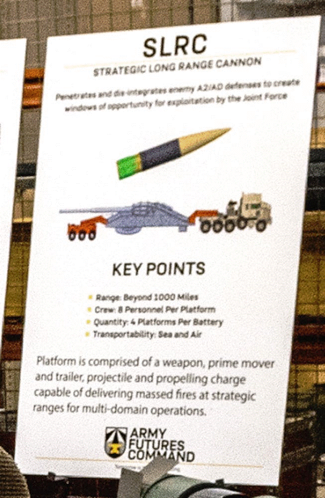 米陸軍 射程1600k超の戦略 超長距離カノン砲（SLRC：Strategic Long-Range Cannon） : Ddogの ...
