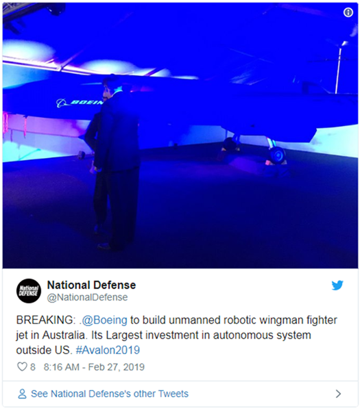 オーストラリア空軍向け ボーイング新随伴型AI無人戦闘機 Boeing UACV ”ATS” : Ddogのプログレッシブな日々＠ライブドアブログ
