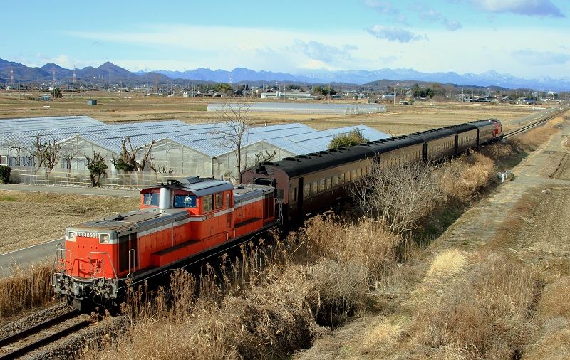 1/16 八高線DD51PPの旧客訓練運転 ① 丹荘～児玉間 : 電気屋の鉄道資料館