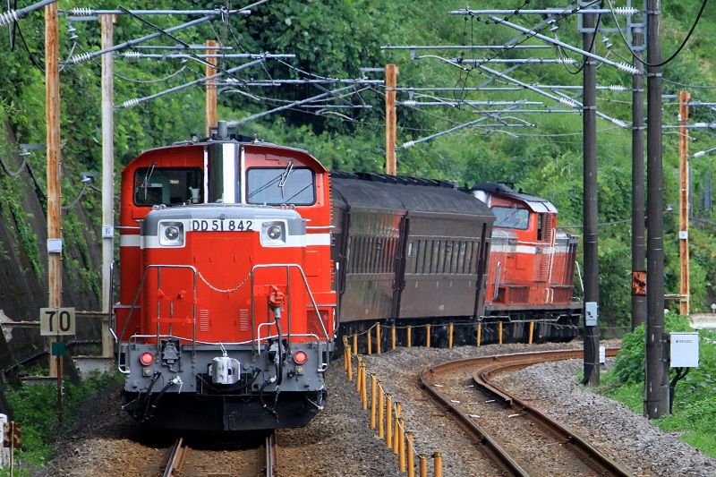 8/23 信越線DD51PPの旧客牽引訓練運転 2往復目の上り : 電気屋の鉄道資料館