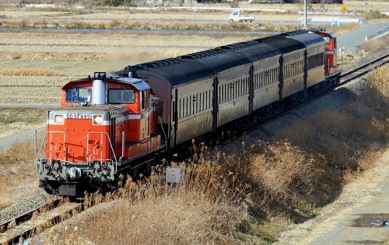 1/16 八高線DD51PPの旧客訓練運転 ① 丹荘～児玉間 : 電気屋の鉄道資料館