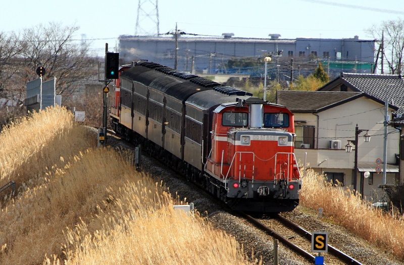 1/16 八高線DD51PPの旧客訓練運転 ① 丹荘～児玉間 : 電気屋の鉄道資料館