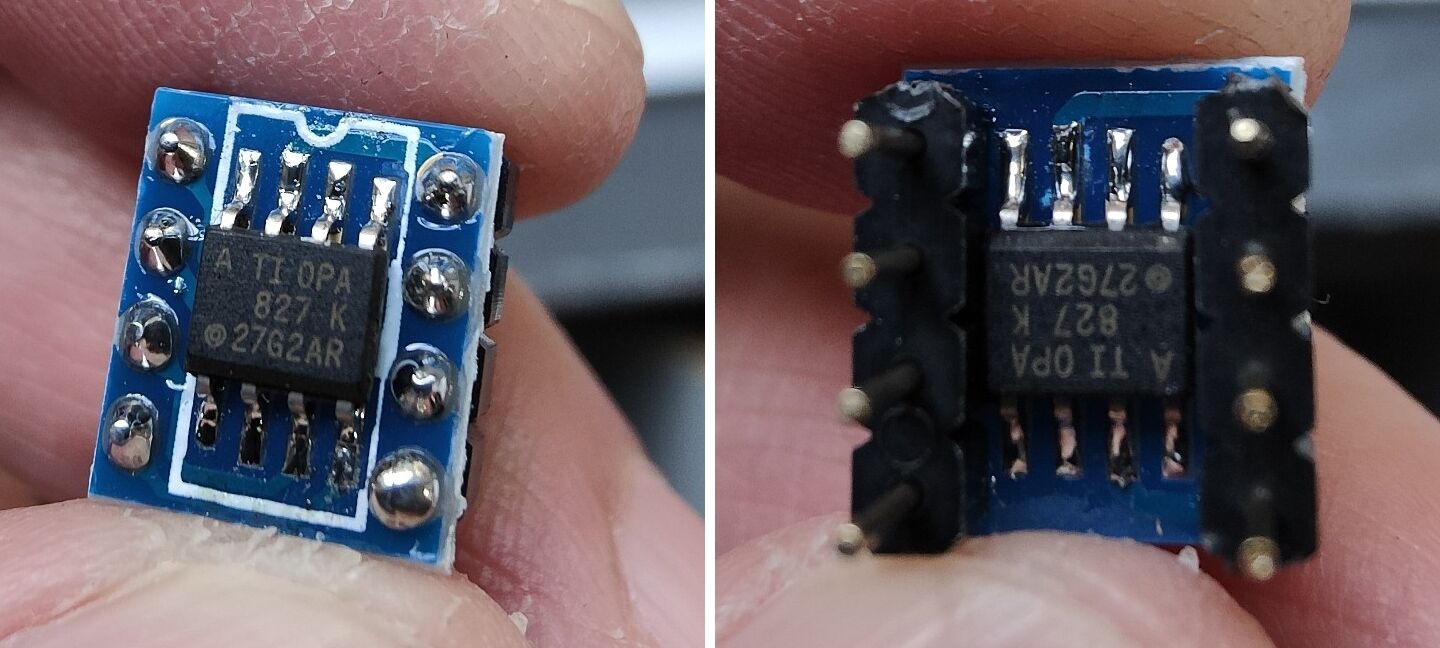 OPA827にダウンバージョンしてみた。 : 電波竿の遊び後時々絵日記-livedoor