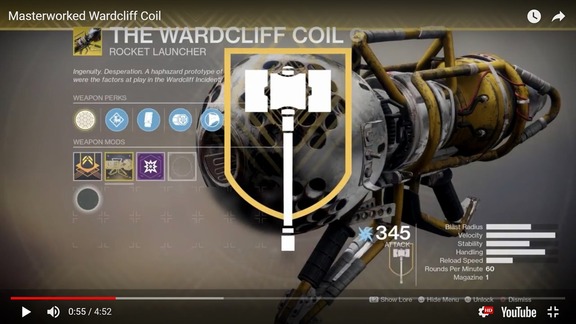 マスターワークで追尾機能が強化されたワードクリフ・コイル : Destiny動画配信所
