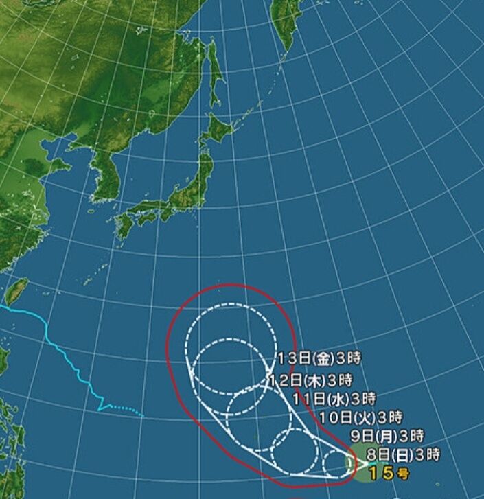 Dide ロッド製作＆釣行などのblog:台風15号発生