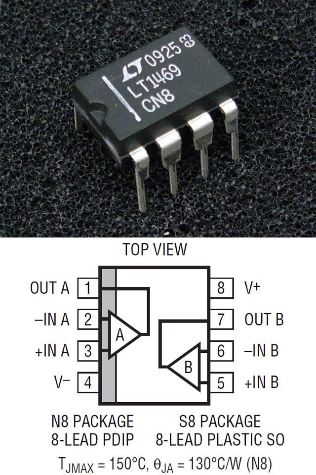 デジットBlog:リニアテクノロジー社 オペアンプが5種類入荷！