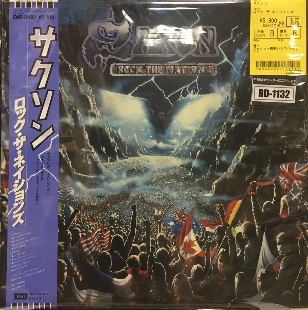 RAVEN,SAXON,CITIES,MOTLEY CRUE... 国内盤帯付レコードを中心に80's HARD＆HEAVY人気盤15タイトル ...