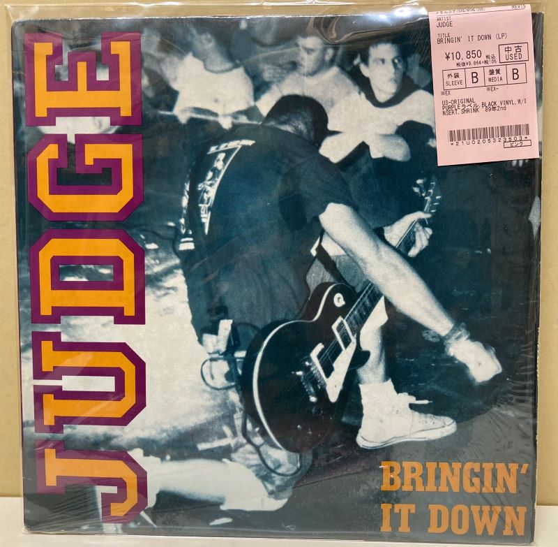 PUNK中古新入荷情報★】80年代後期NYストレートエッジ・ムーヴメントの立役者JUDGEの、'89年リリース1stアルバムオリジナル盤LPが ...