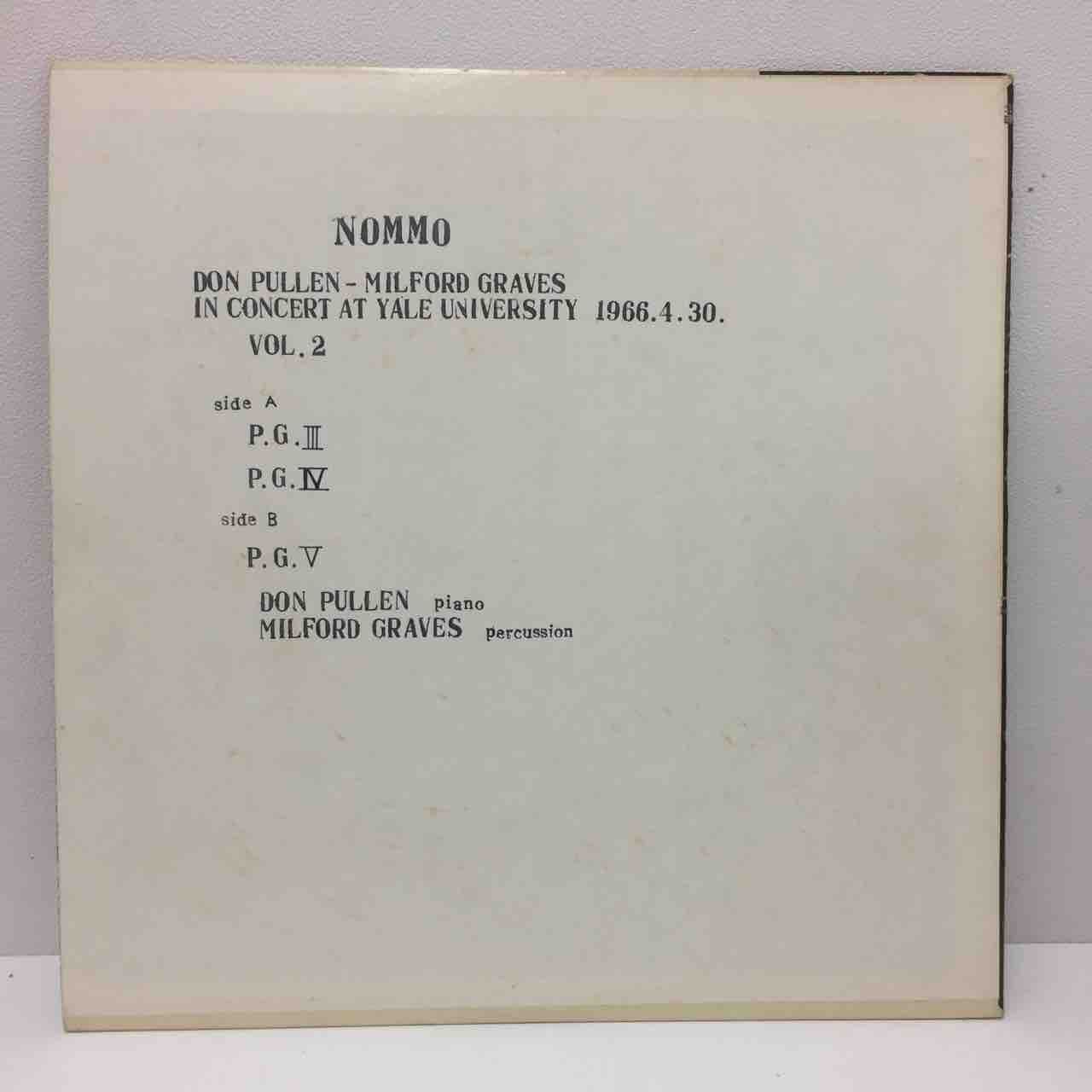 MILFORD GRAVES & DON PULLEN「NOMMO」オリジナル盤入荷！ : ディスクユニオン中野店