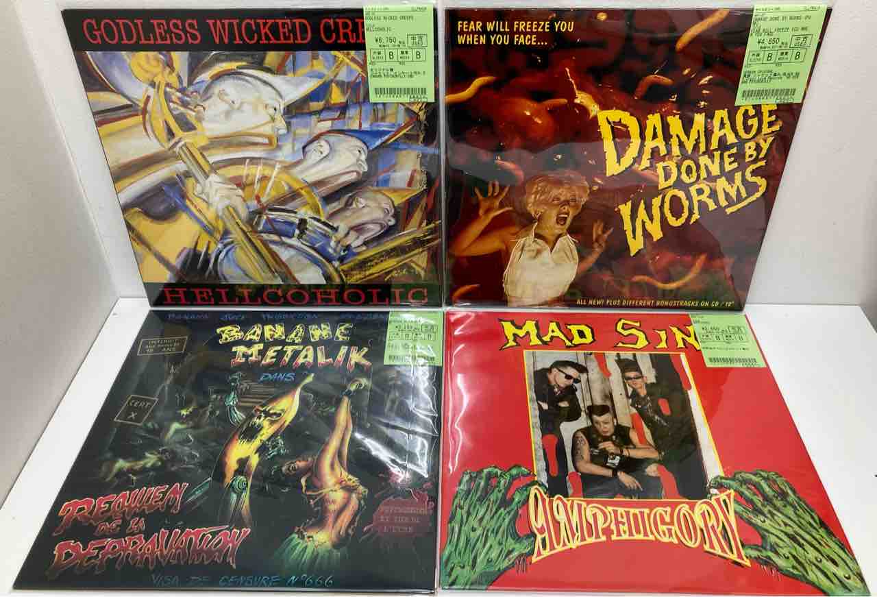 MAD SIN/GODLESS WICKED CREEPS/DAMAGE DONE BY WORMSなどサイコビリーのレコード各種入荷しました ...