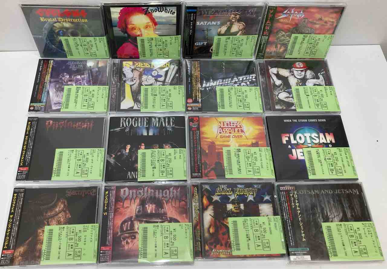 スラッシュメタル廃盤良質中古CDが多数入荷致しました スラッシュメタル廃盤良質中古CDが多数入荷致しました