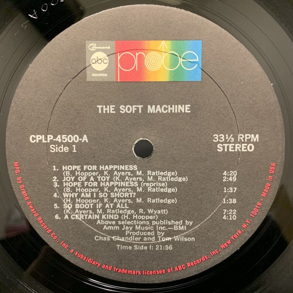 12/16(金)【中古レコード新入荷】「SOFT MACHINE/1st」USオリジナル入荷！ヌードジャケ初版！ : ディスクユニオン名古屋店