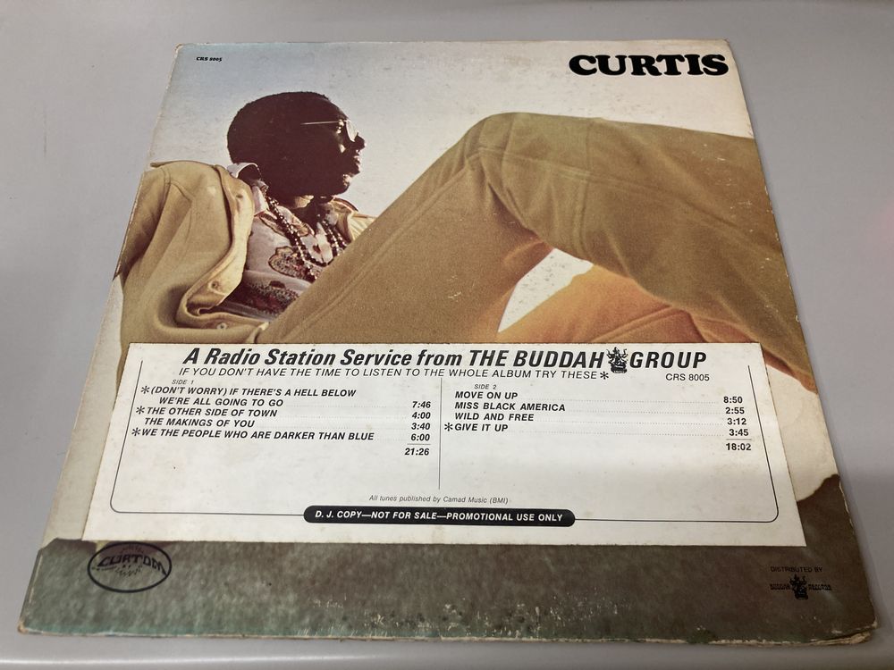 CURTIS MAYFIELD / CURTIS (PROMO) (CRS8005) 9/7(土)SOUL廃盤セール品詳細写真 : ディスク ...