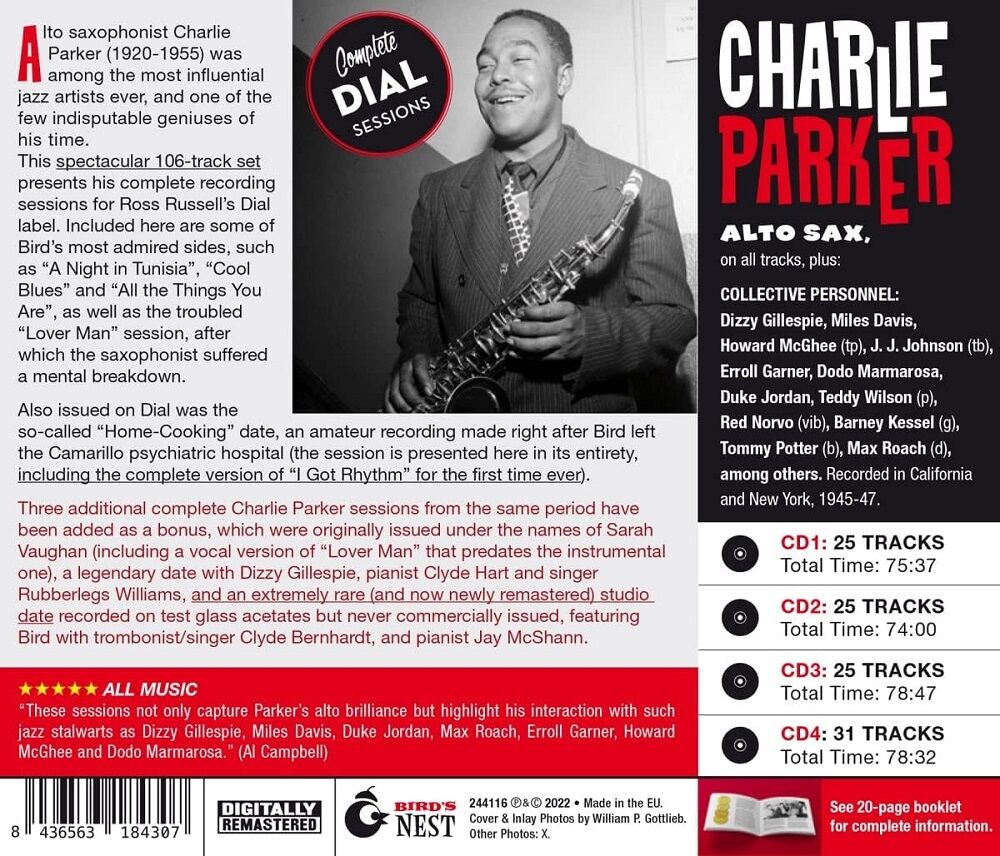 新品CD CHARLIE PARKER / COMPLETE DIAL SESSIONS(4CD) : チャーリー・パーカー(as) が ...