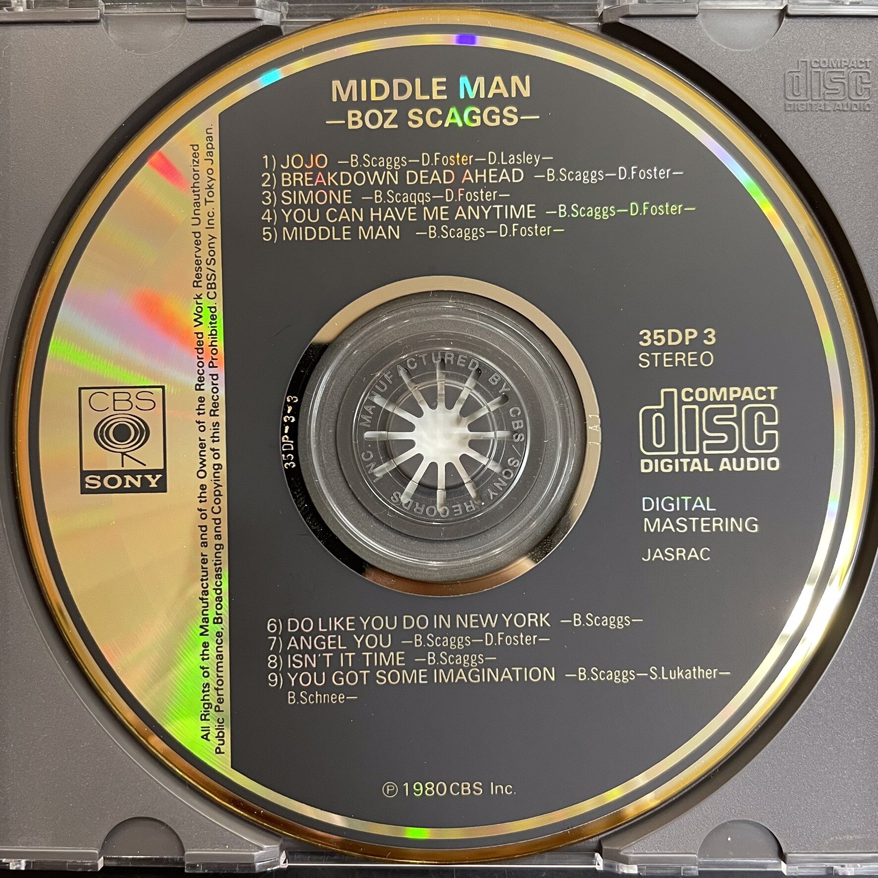  USED CD CBS 35DP CD 