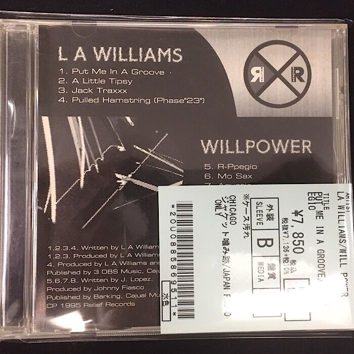 激レア日本限定プロモ盤CD、LA WILLIAMS/WILL POWER”PUT ME IN A GROOVE/R-P PEGIO ...