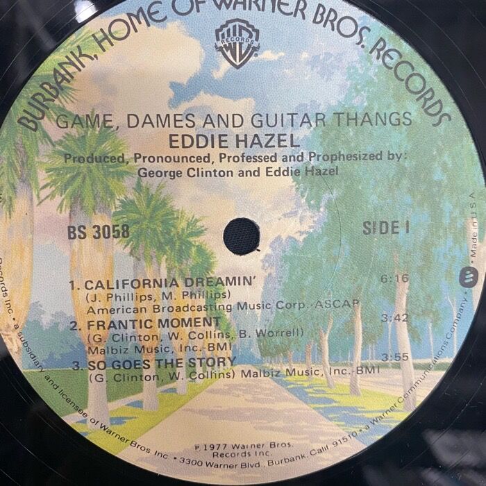 ※オンライン出品開始しました。＞＞＞EDDIE HAZELの77年唯一のオリジナル・ソロ・アルバム「GAME, DAMES AND ...