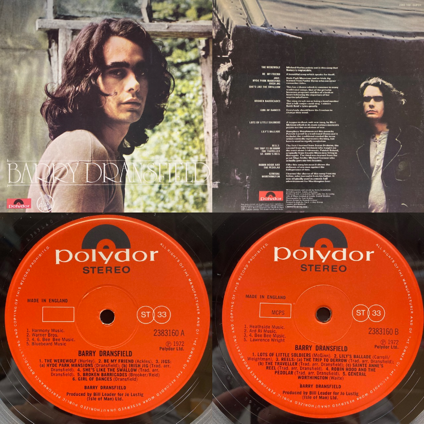 12/27(火) 60's～70's ROCK新入荷情報 ～英国FOLK幻の1枚！BARRY DRANSFIELD入荷！～ : ディスク ...