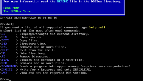 Easy Windows/PSP:PSPのDOSエミュ？[DOSBox]を使ってみた。
