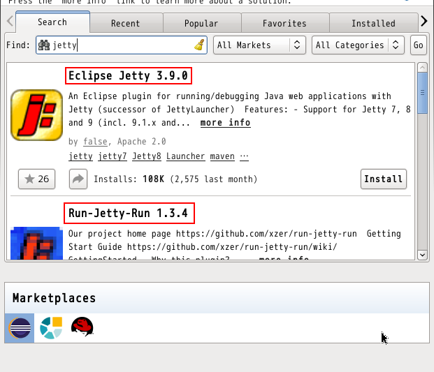 Eclipse に Jetty プラグインを導入する : まだプログラマーですが何か？