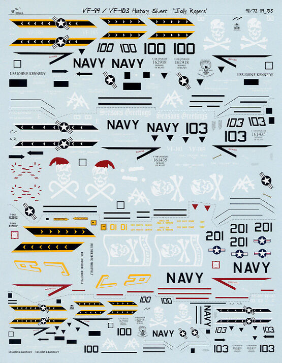 VF-103 1/72、1/48 デカール VF-Decals 48/72-84_103 : Home of Dr.Grumman Blog