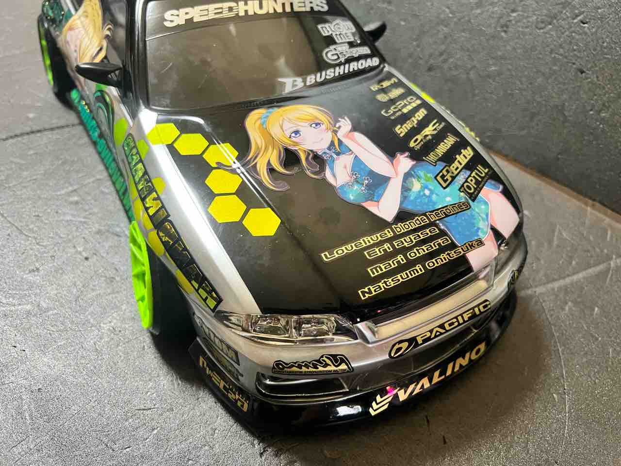 痛車 RCボディ ラブライブ! シリーズ 鬼塚夏美 、絢瀬絵里、小原 痛車 RCボディ ラブライブ! シリーズ 鬼塚夏美 、絢瀬絵里、小原