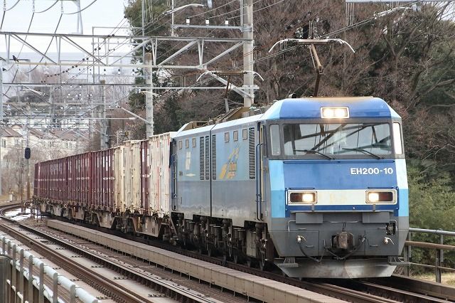 写メ鉄:中央本線浅川鉄橋で83レ（EF641012）