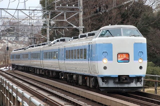 写メ鉄:中央本線浅川鉄橋で83レ（EF641012）