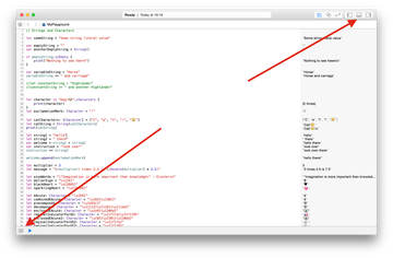 XcodeのPlaygroundを使いループ中のSwiftのprint文の結果を見たい : 永遠日誌
