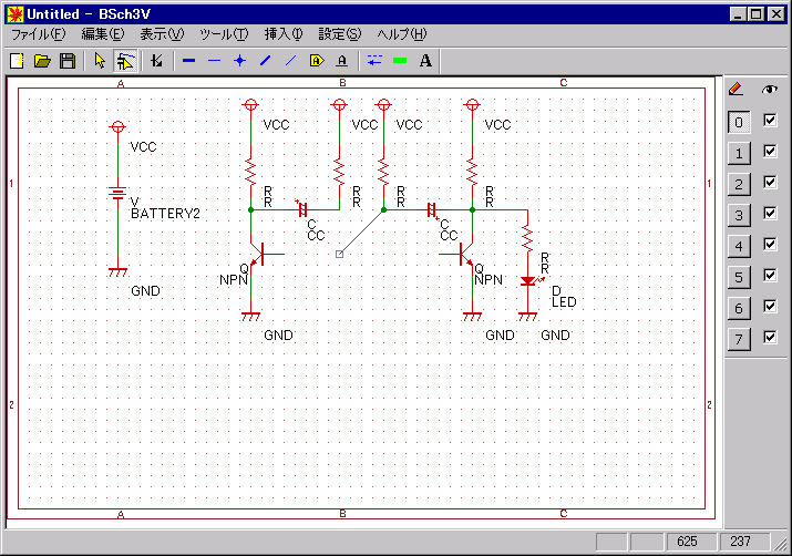 【工学班】回路図エディタ「BSch3V」を使ってみる : ブツリブログ