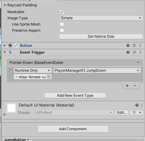 【Unity】ButtonのOnClickを使わずEventTriggerでメソッドを呼び出す : アプリ開発エリの備忘録
