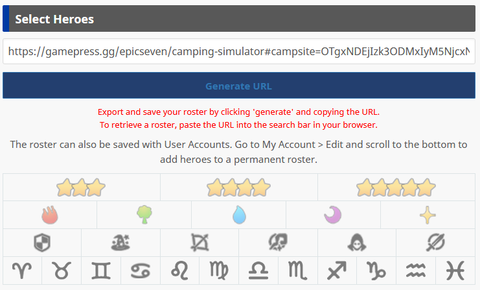 epic7memo : 迷宮用のPT作成について